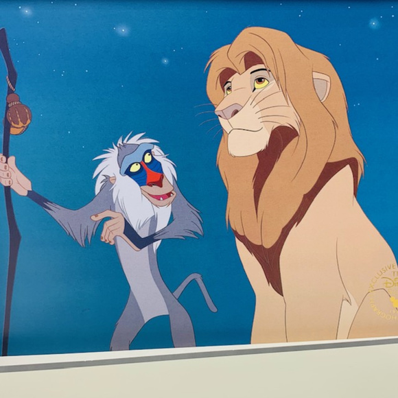 Disney | Wall Decor | Lion King Mufasa Rafiki Litho Print Picture ...
